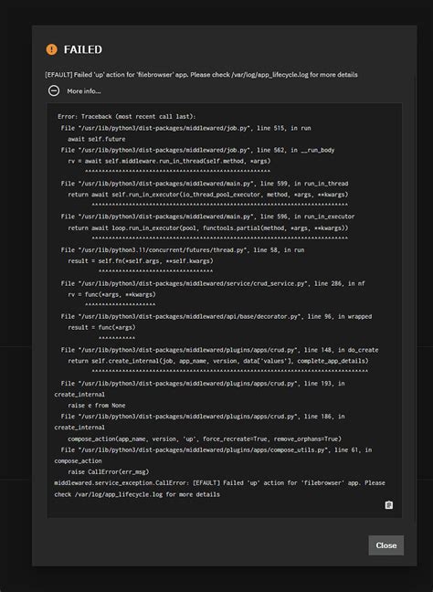 Error And Failed Install Of Filebrowser App On 25 04 Apps And Virtualization Truenas