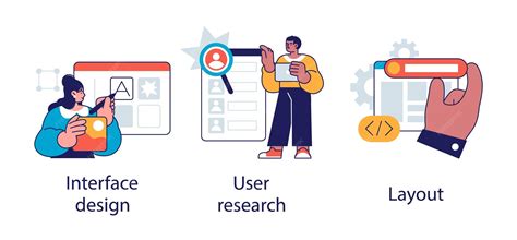 Premium Vector User Interface Development Abstract Concept Vector