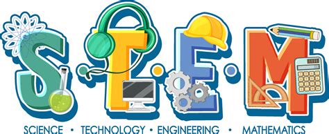 Stem Logo With Education And Learning Icon Elements 3658143 Vector Art