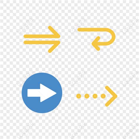 노란색 파란색 Line 화살표 Line 색깔 푸른 Png 일러스트 무료 다운로드 Lovepik