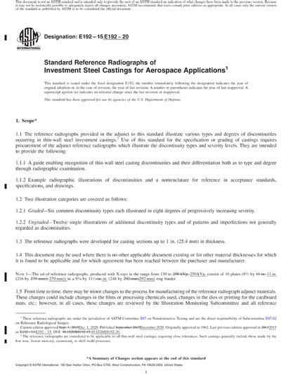 Astm E192 20 Red Standard Reference Radiographs Of Investment Steel