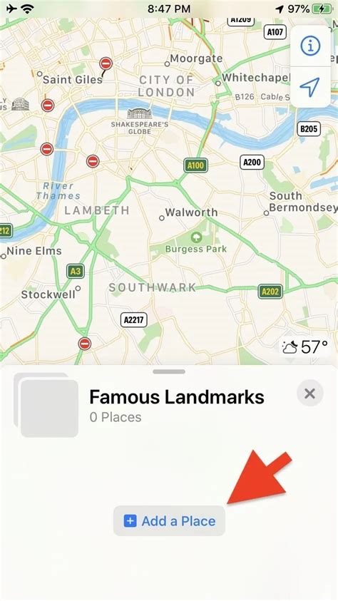 how to create lists of locations using collections in apple maps for