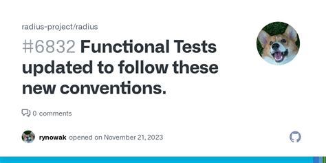 functional tests updated to follow these new conventions · issue 6832