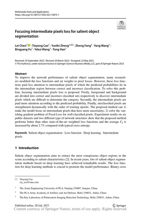 Focusing Intermediate Pixels Loss For Salient Object Segmentation