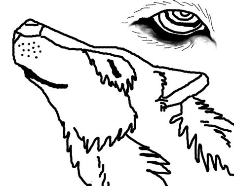 Wolf Lineart Feel Free To Use By Louawolf On Deviantart