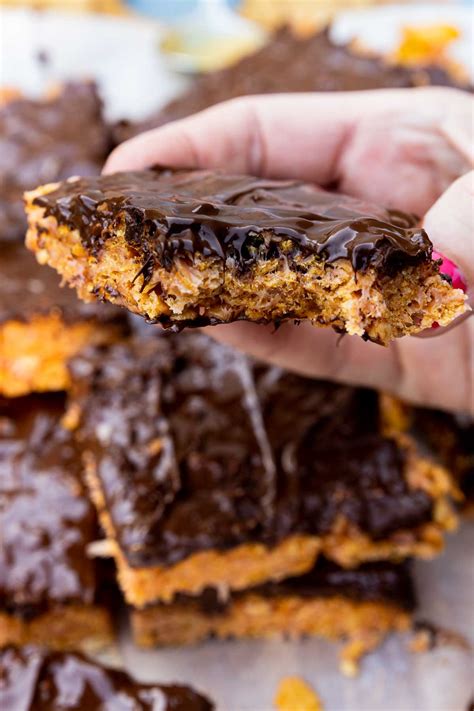 5 Ingredient Peanut Butter Cornflake Bars No Bake Scrummy Lane
