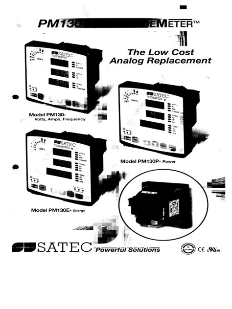 Satec Pm130e Pdf