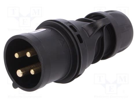 014 6x pce 커넥터 ac 전원 3상 플러그 수 16a 400vac iec 60309 ip44 pin