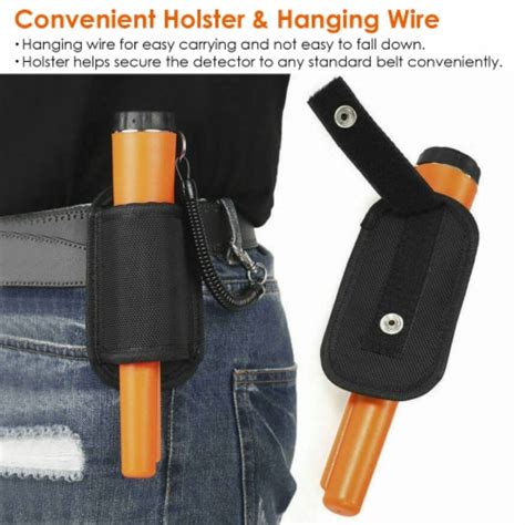 Handheld Metal Detector Pinpointer Orange Waterproof Sensitive Probe