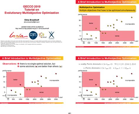 Tutorial On Evolutionary Multiobjective Optimization Proceedings Of The Genetic And