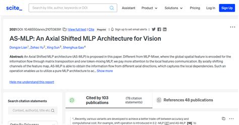 As Mlp An Axial Shifted Mlp Architecture For Vision