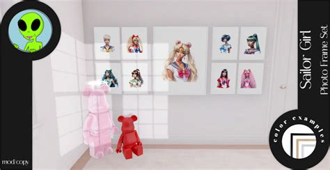 Second Life Marketplace Gnarly Sailor Girls Frame Set Wood