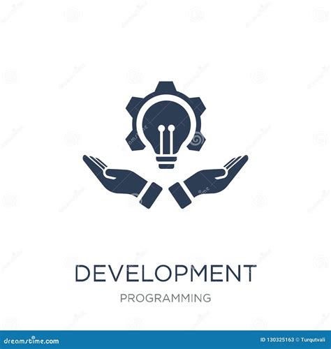 Development Icon Trendy Flat Vector Development Icon On White B Stock Vector Illustration Of