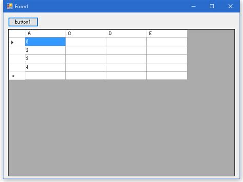 C DataGridView特定の列と行を非表示にする ITLAB