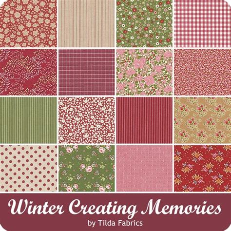 Winter Creating Memories Fat Quarter Bundle Tilda Fabrics Fat