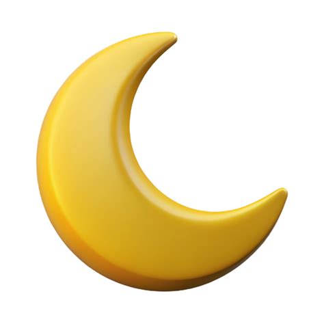 Striking Quintessential Smiling Crescent Moon Character With Pointed Tips Clean Lines Flat