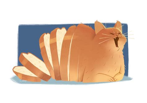 식빵고양이일러스트 Cat Illustration Cute Cat Illustration