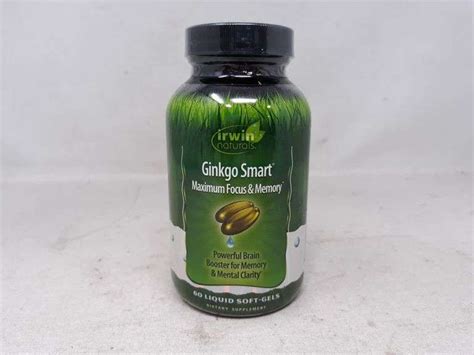 Irwin Naturals Ginkgo Smart Maximum Focus And Memory Dietary Supplement