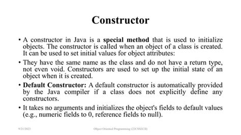 Method Constructor Method Overloading Method Overriding Inheritance In Java Ppt
