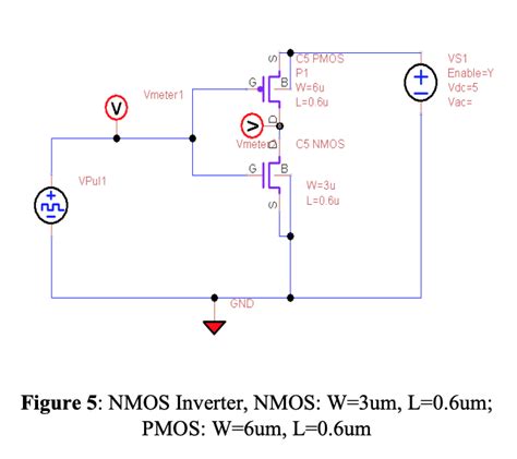 Solved For The CMOS Inverter In Figure 5 A Sketch The Chegg Com