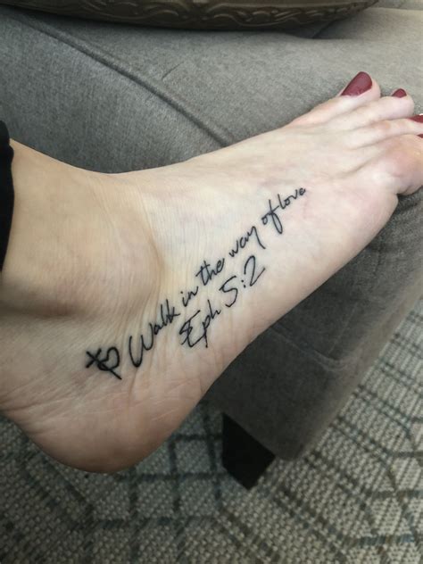 Bible Verses Tattoos On Foot