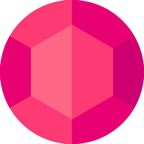 Ruby Basic Straight Flat Icon