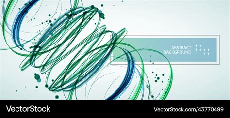 Abstract Swirling Colored Lines Futuristic Vector Image