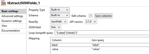 Talend Transform Json Lines To Columns Extracting Column Names From Json Stack Overflow