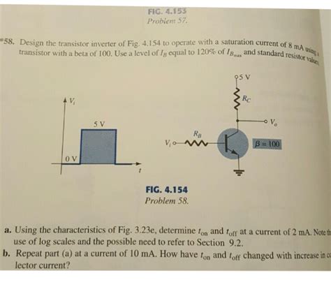 Design The Transistor Inverter Of Fig 4 154 To