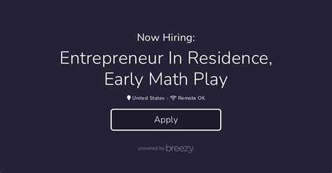 Tiwi Remi On Linkedin Entrepreneur In Residence Early Math Play At Carina Initiatives