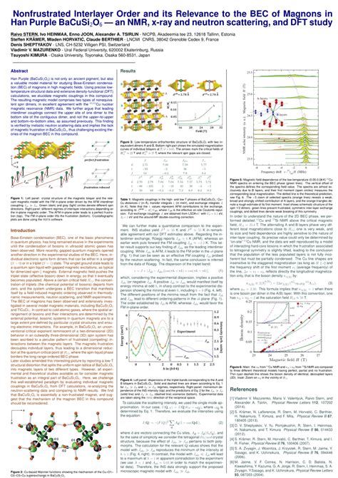 Pdf Nonfrustrated Interlayer Order And Its Relevance To The Bec Of Magnons In Han Purple