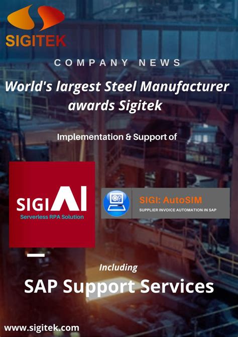 sigitek software services on linkedin sap rpa partner sap landscape