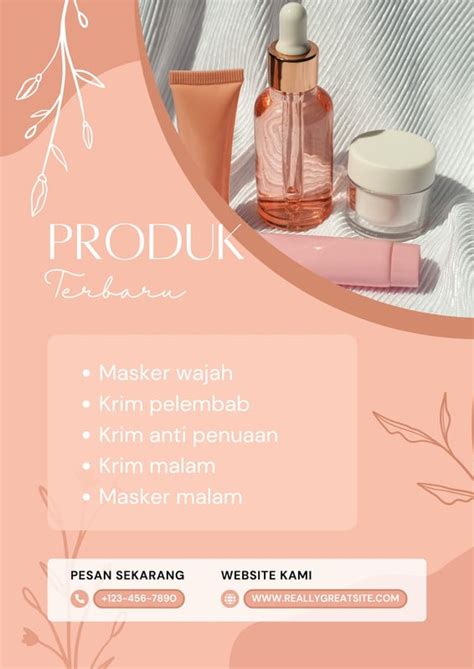 Gratis Desain Contoh Skincare Canva