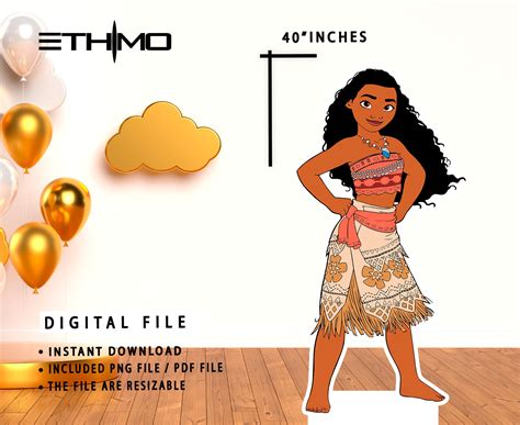 Moana Cutout Moana Cutout Decor Moana Party Decoration Moana Theme Party Birthday Party