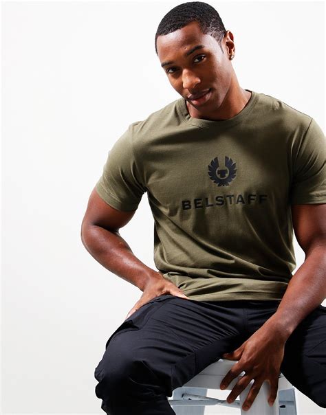 Belstaff Signature T Shirt True Olive Terraces Menswear