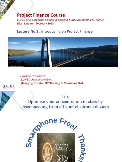 Edhec 2023 Project Finance Course Intro Lecture 1 Pdf Public
