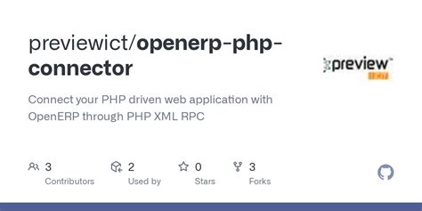 Github Previewict Openerp Php Connector Connect Your Php Driven Web Application With Openerp