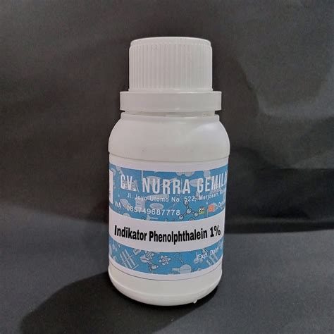 Jual Indikator Phenolphthalein 1 100ml Indikator Pp Shopee Indonesia