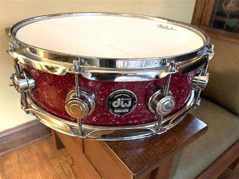 Dw 4 X 14 Snare Drum Ruby Glass Maple 2006 Reverb
