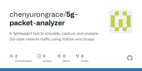 Github Chenyurongrace5g Packet Analyzer A Lightweight Tool To
