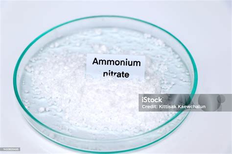 Ammonium Nitrate In Glass Chemical In The Laboratory And Industry Stock Photo - Download Image ...
