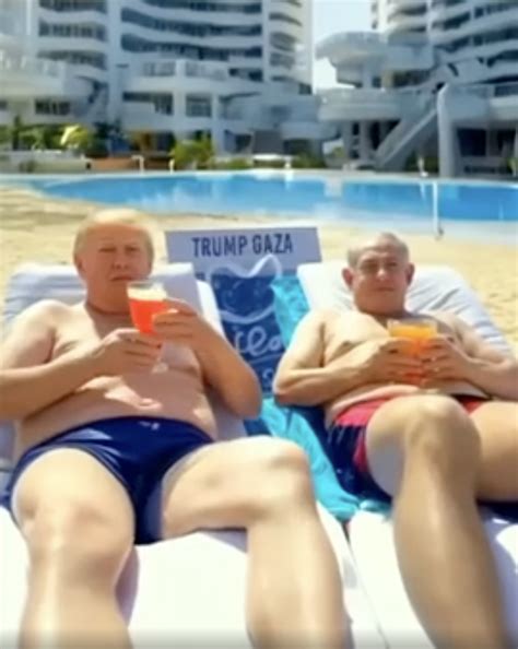 Ai Generated Video Of Trump And Netanyahu Shirtless On A Beach In Gaza