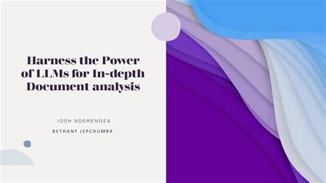 Harnessing Llms For In Depth Document Analysis Pyconug Speaker Deck