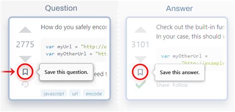 bookmarks save a stack overflow post