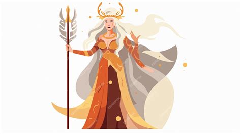 Frigg Norse Germanic Goddess Old Scandinavian Image Premium Ai