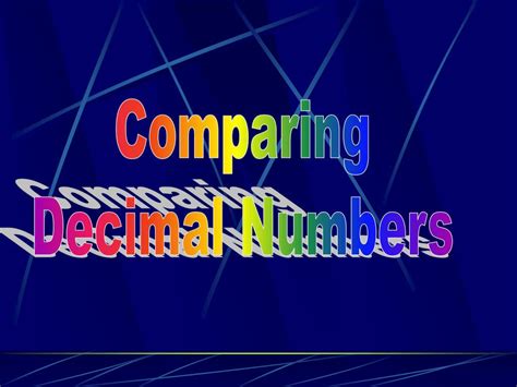 Ppt Understanding Decimal Numbers Powerpoint Presentation Free