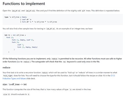 Solved Functions To Implement Open The Lab 07 Ml And Chegg Com