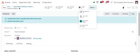 how to invite your targeted participants for an event in odoo 17 event app