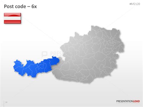 PowerPoint Map Austria With ZIP 2 Digits PresentationLoad