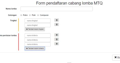 Membuat Form Dinamis Menggunakan Jquery